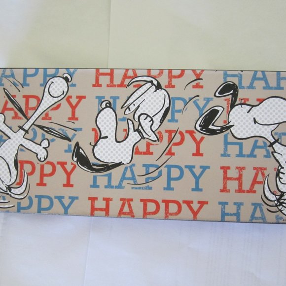 Open Road Brands | Wall Decor | Snoopy Happy Jumping Peanuts Sign Home ...